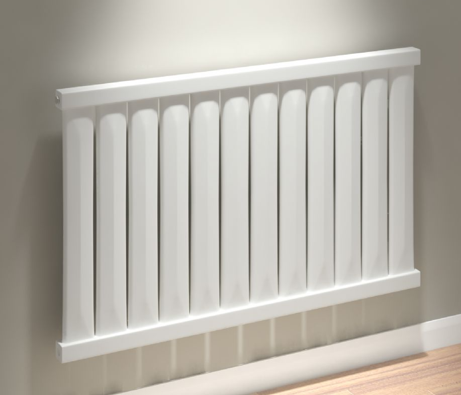 Kudox Elmas Radiator 600mm x 970mm Satin White - Heating Bargains