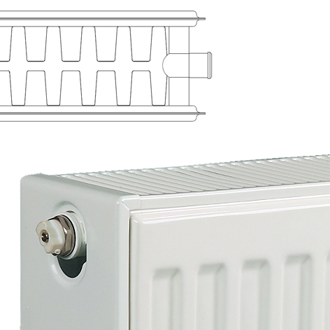 Kudox Steel Panel Radiator Type 22 Vertical Double Panel Double ...