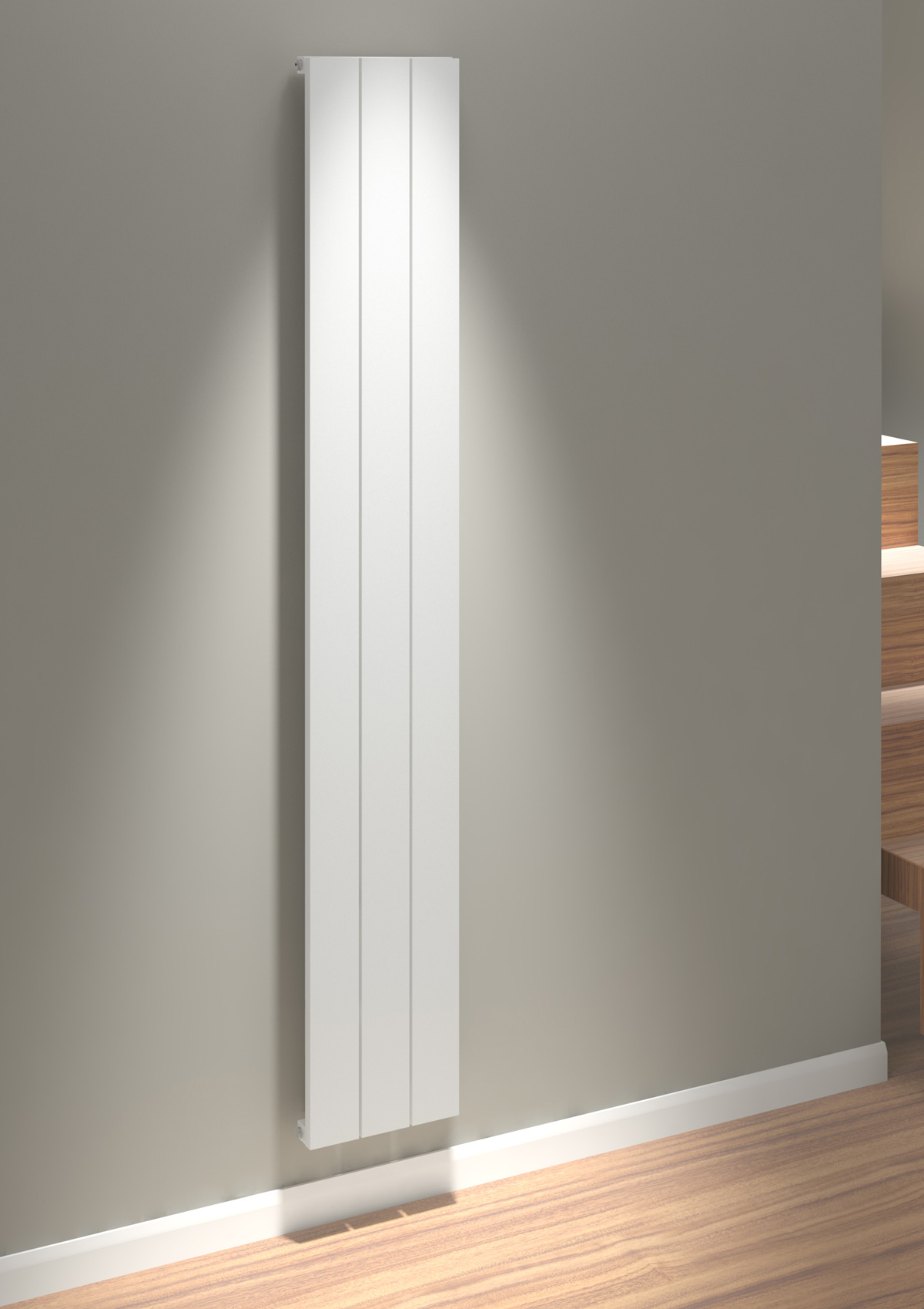 Kudox AluLite Radiator Flat 1800mm x 280mm Textured White - Heating ...