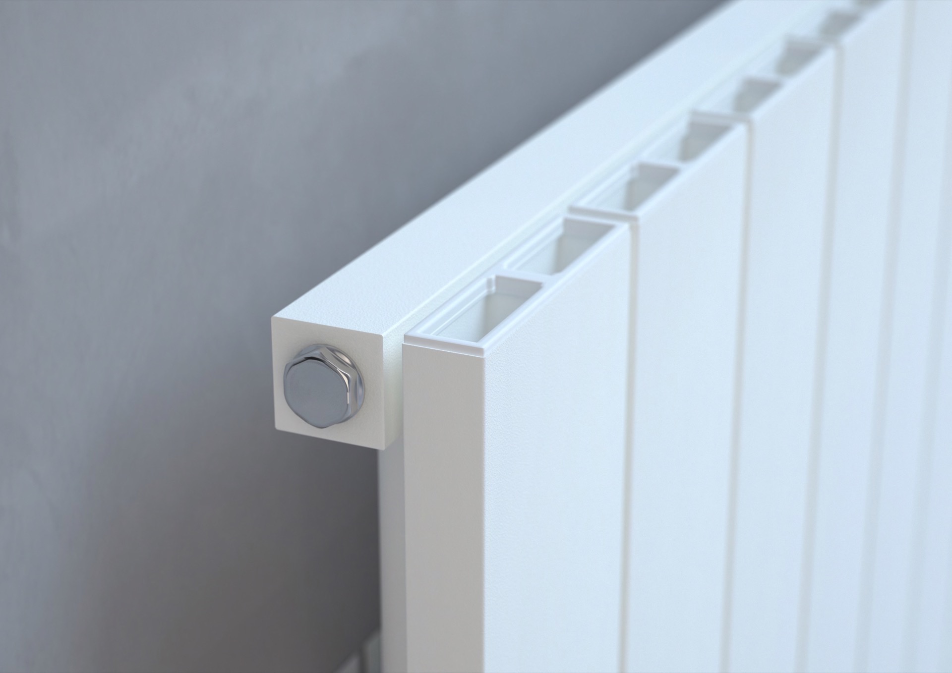 Kudox AluLite Radiator Flat 600mm x 850mm Textured White - Heating ...